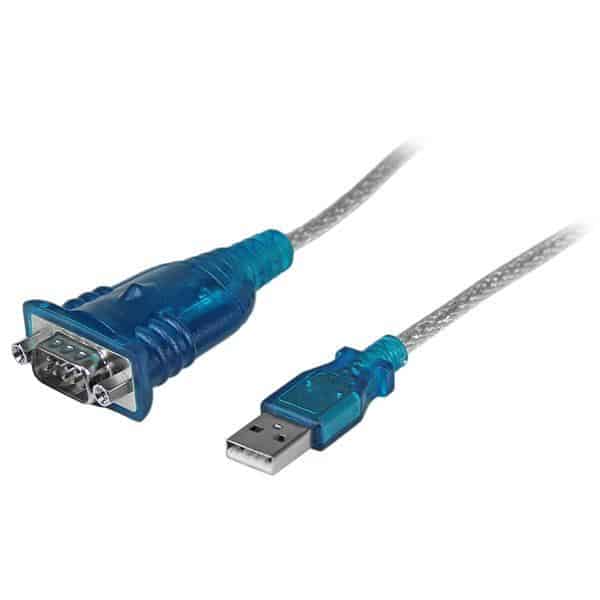 StarTech.com 17in (43cm) 1Port USB to RS232 DB9 Serial Adapter Cable,