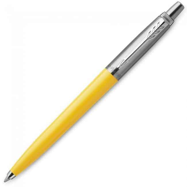 Parker Jotter Originals Yellow Ballpoint Pen, Blue Ink