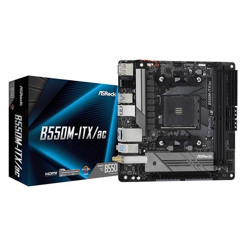 Asrock B550M-ITX/ac AMD B550 Socket AM4 mini ITX | In Stock