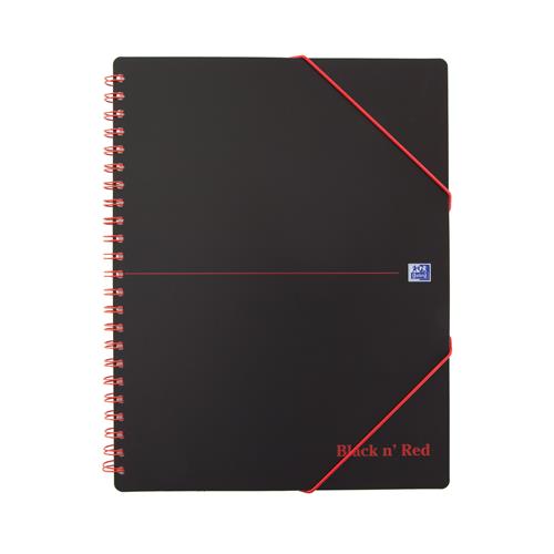 Oxford Black N Red Meeting Book Wirebound A4+ Ruled Margin Scribzee
