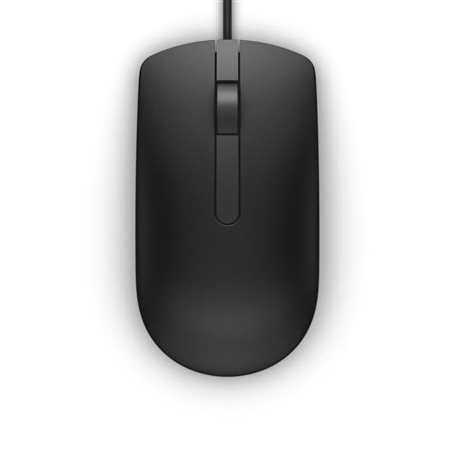 DELL Wired Mouse MS116 Black (RTL BOX), Ambidextrous, Optical, USB