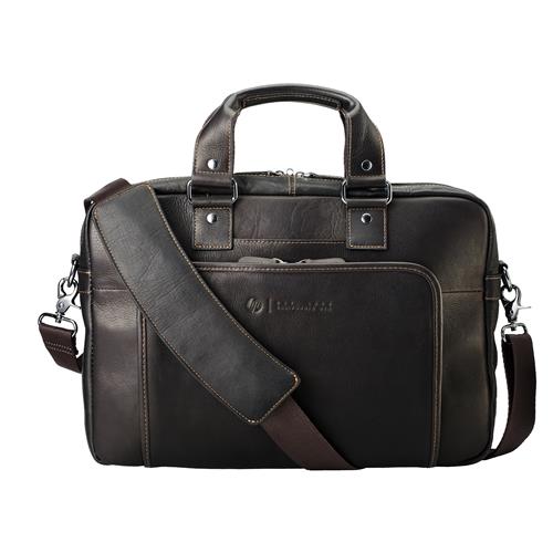 HP Elite Top Load Colombian Leather Case | Quzo UK
