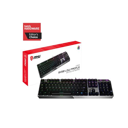 MSI VIGOR GK50 LOW PROFILE Mechanical Gaming Keyboard 'UKLayout, KAILH