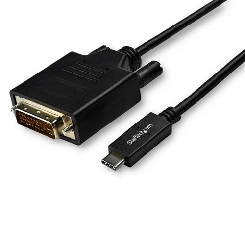 StarTech.com 10ft (3m) USB C to DVI Cable 1080p (Single Link) USB