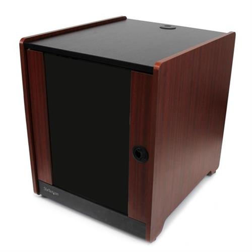 StarTech.com 12U Rack Enclosure Server Cabinet 21 in. Deep Wood