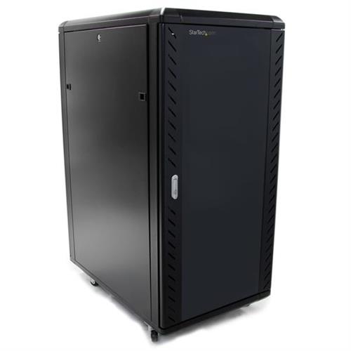 StarTech.com 4Post 25U Server Rack Cabinet, Lockable 19" Data Rack