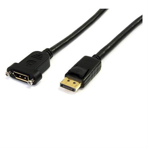 StarTech.com 3ft (1m) Panel Mount DisplayPort Cable 4K x 2K