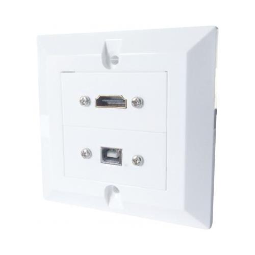 3m Single Gang AV Cable Kit with HDMI and USB Type B Module