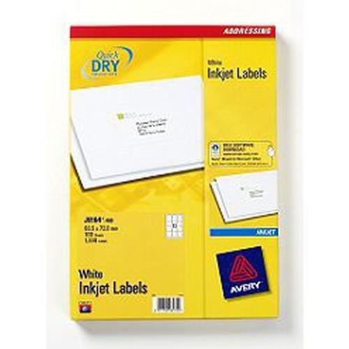 Avery Inkjet Addressing Labels White | In Stock | Quzo UK