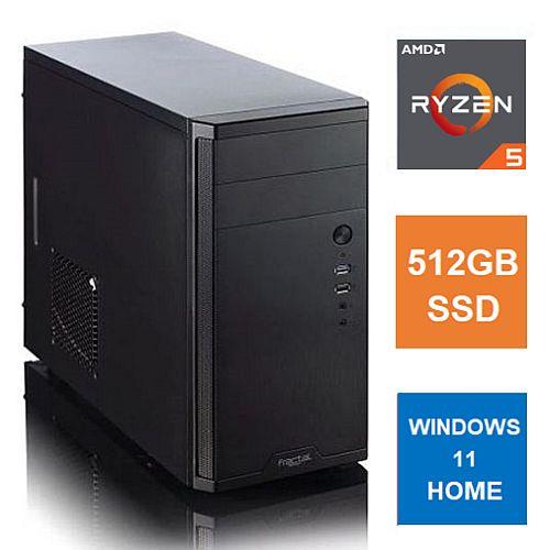 Spire MATX Tower PC, Vida Business Case, Ryzen 5 5600G, 8GB 3200MHz,