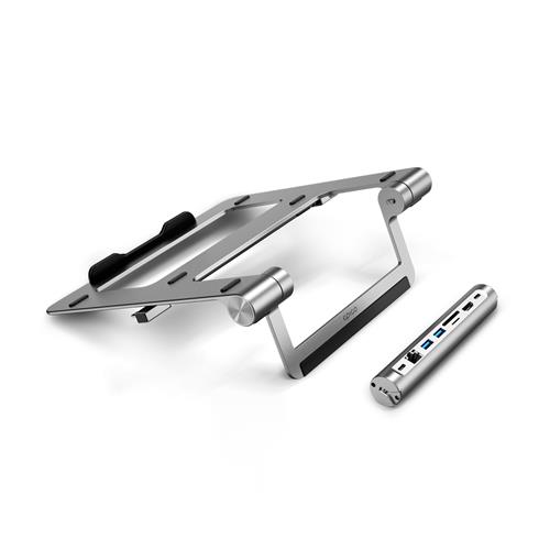 Epico USB-C Hub Multiport 8in1 Silver | Quzo UK