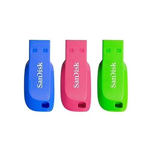 SanDisk Cruzer Blade 16GB USB flash drive USB TypeA 2.0 Blue, Green,