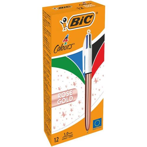 BIC 504894 ballpoint pen Black, Blue, Green, Red Multifunction
