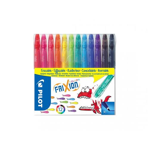 Pilot FriXion Colors felt pen Medium Black, Blue, Cyan, Green, Light
