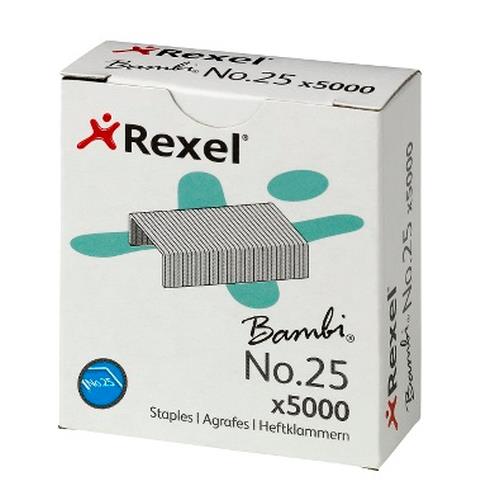 Rexel No. 25 (6/4) Staples (5000) | In Stock | Quzo UK