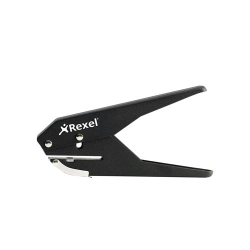 Rexel S120 Single Hole Plier Punch Black | In Stock