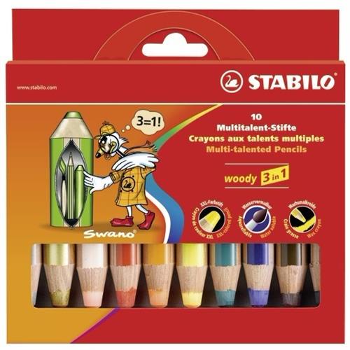 STABILO woody 3 in 1 Multi 10 pc(s) | In Stock | Quzo UK