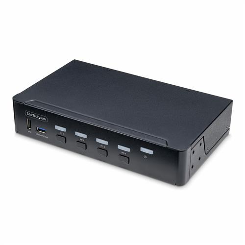 StarTech.com 4Port DisplayPort KVM Switch, Single 4K 60Hz Monitor, 6x