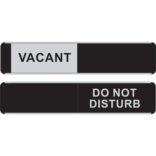 Seco Sliding Sign VACANT/DO NOT DISTURB Door Sign Self Adhesive 255 x