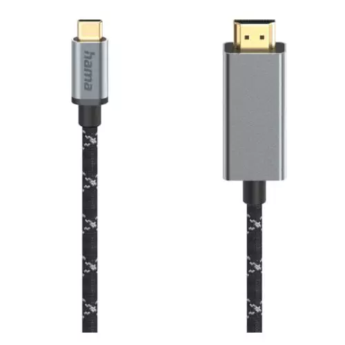 Hama 00200509 HDMI cable 1.5 m HDMI Type A (Standard) USB Type-C Black