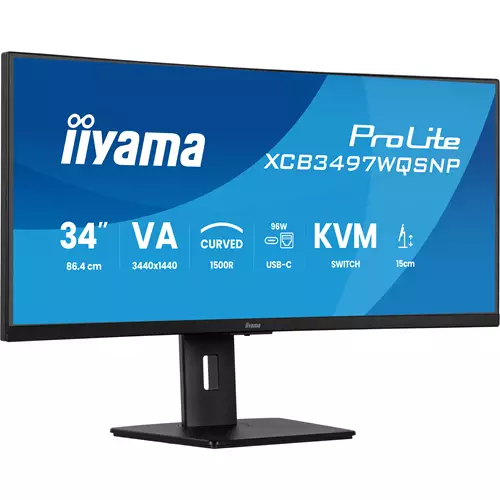 iiyama ProLite XCB3497WQSNPB1 computer monitor 86.4 cm (34") 3440 x