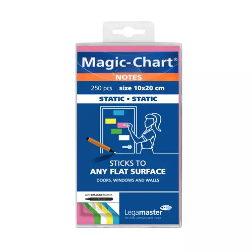 Legamaster Magic-Chart note 10x20cm assorted 250pcs