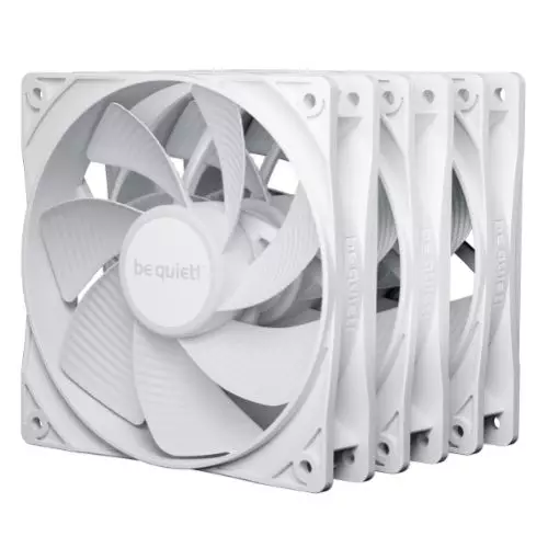 be quiet! Pure Wings 3 120 mm PWM Reverse Triple Pack White Computer