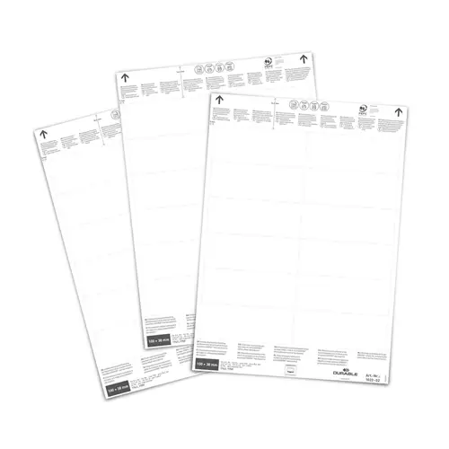 Durable 102202 self-adhesive label Rectangle White 240 pc(s)